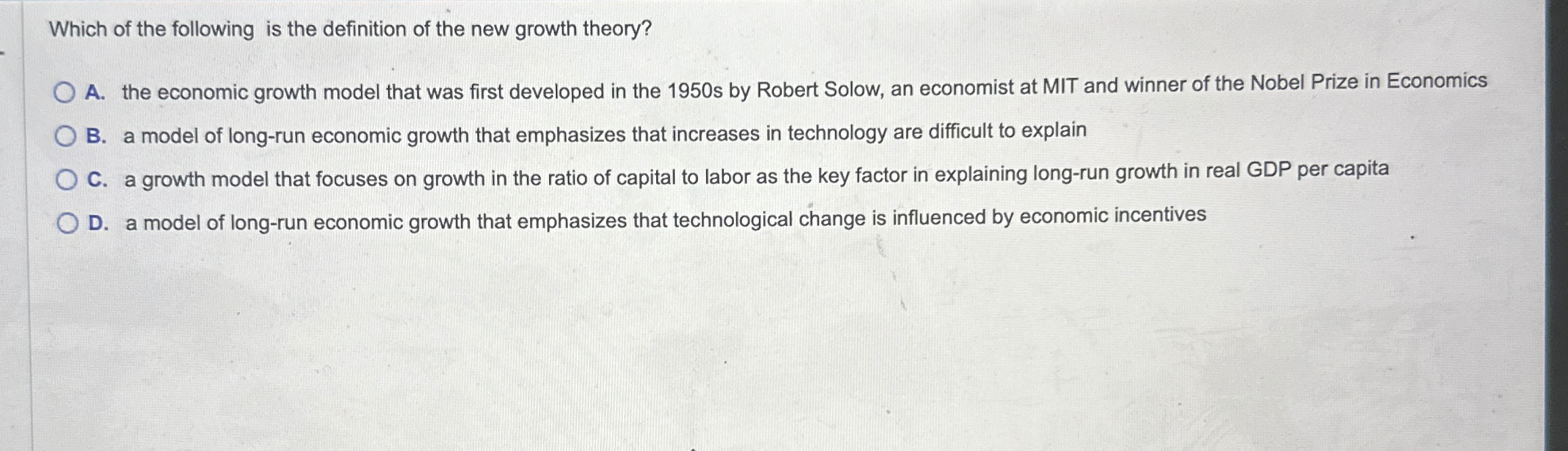 Solved Which of the following is the definition of the new | Chegg.com