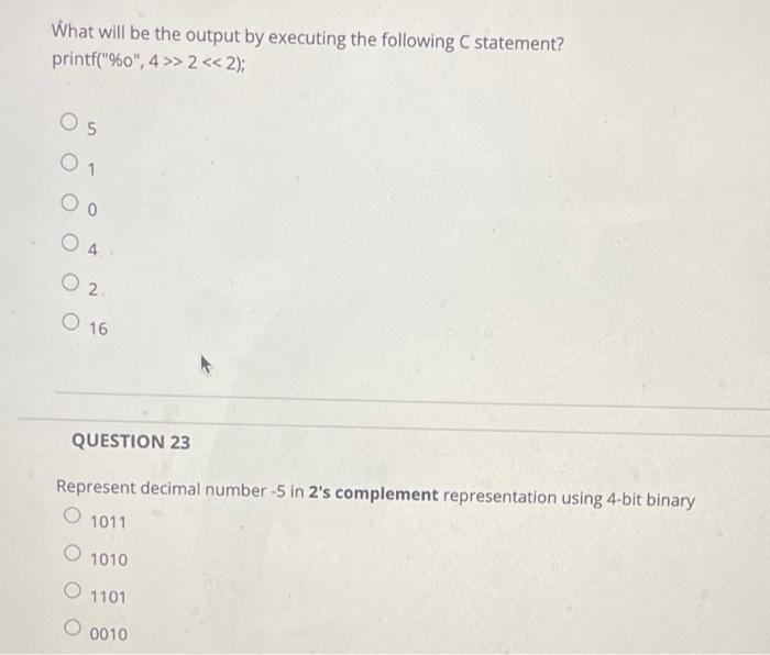 Solved What will be the output by executing the following C | Chegg.com