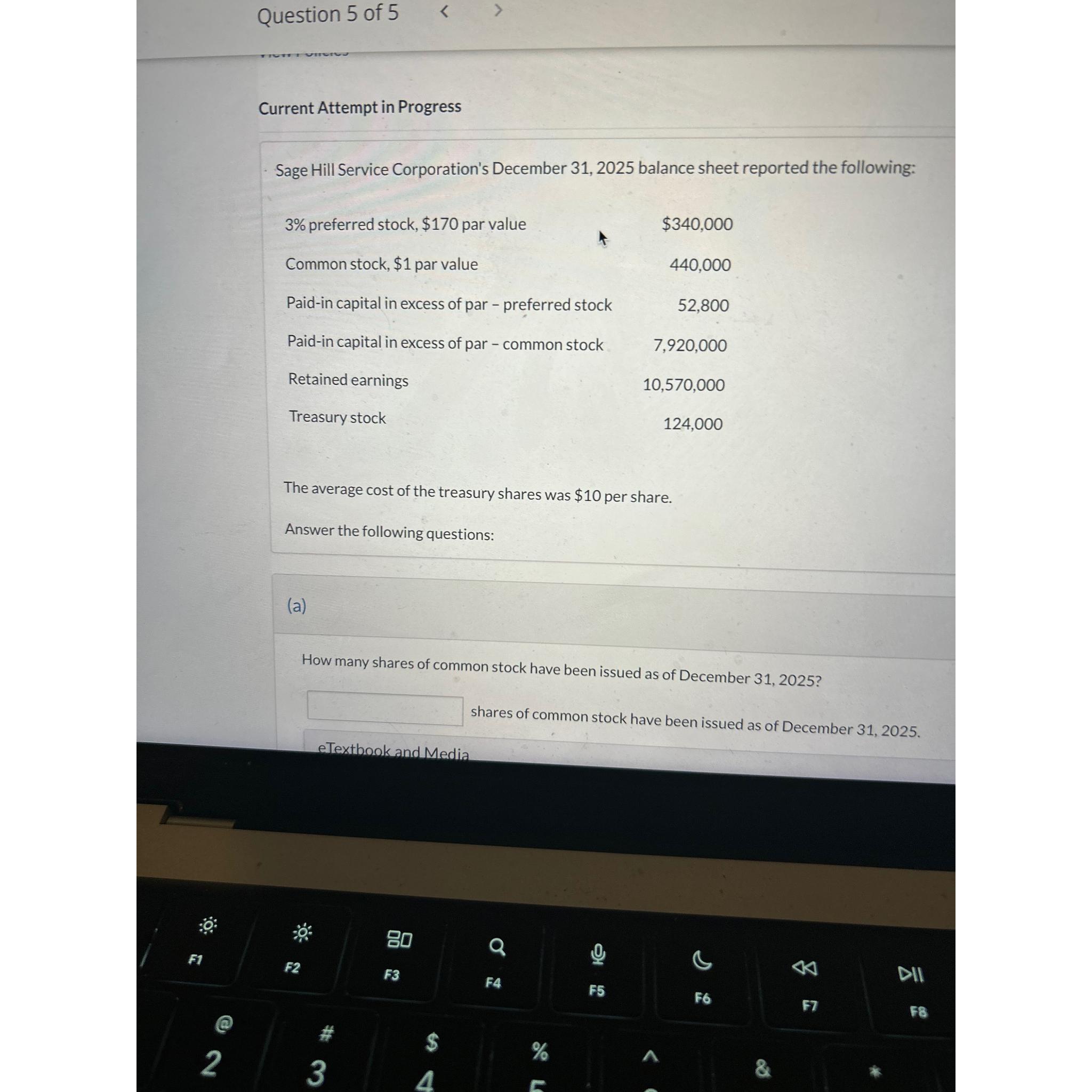 Solved Question 5 ﻿of 5Current Attempt in ProgressSage Hill | Chegg.com