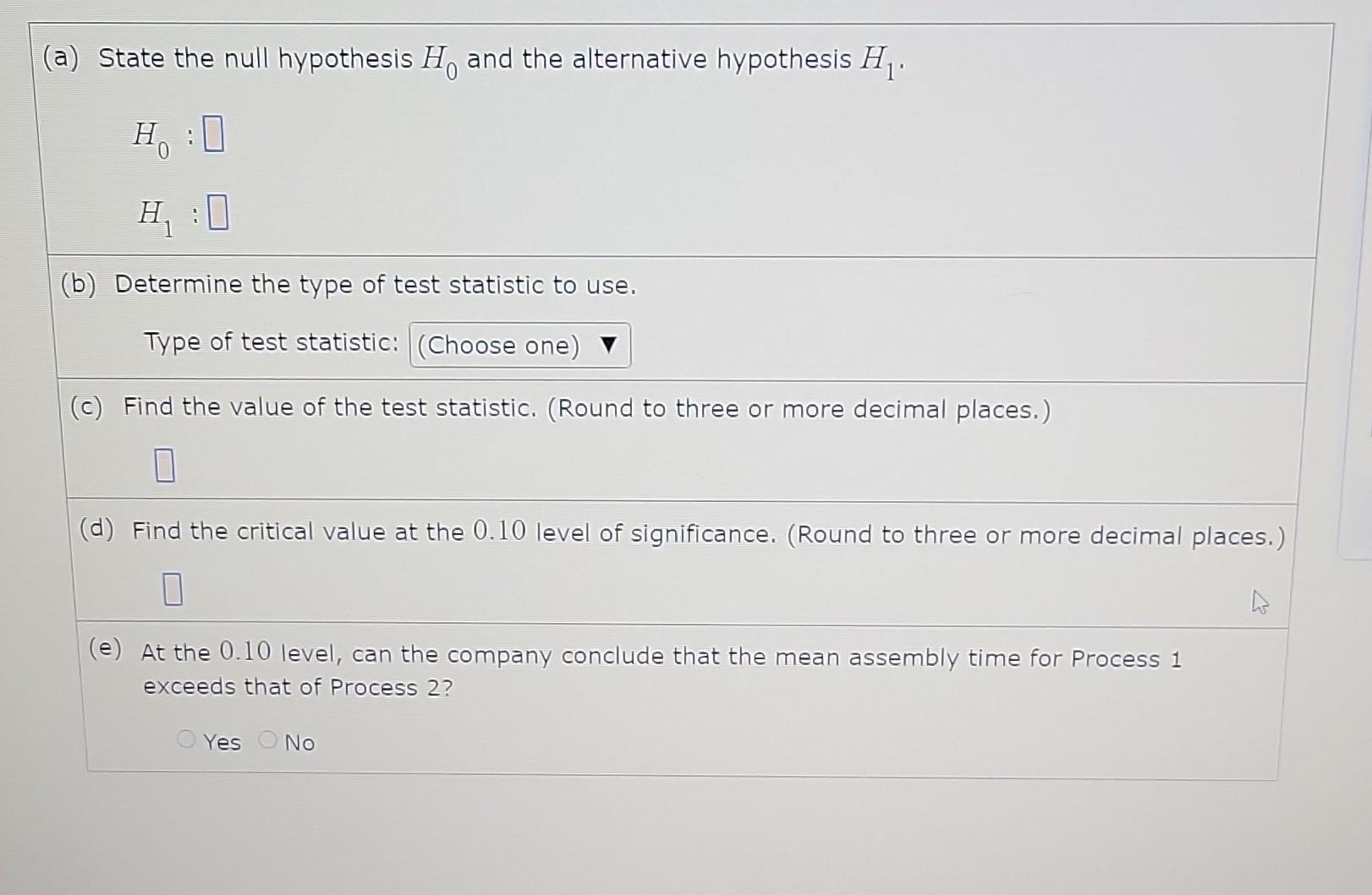 Solved A computer manufacturer is interested in comparing | Chegg.com