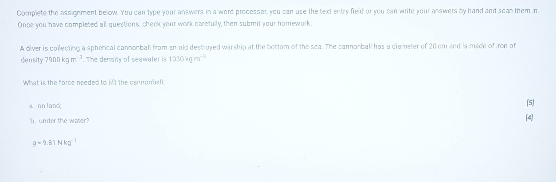 Solved Complete the assignment below. You can type your | Chegg.com