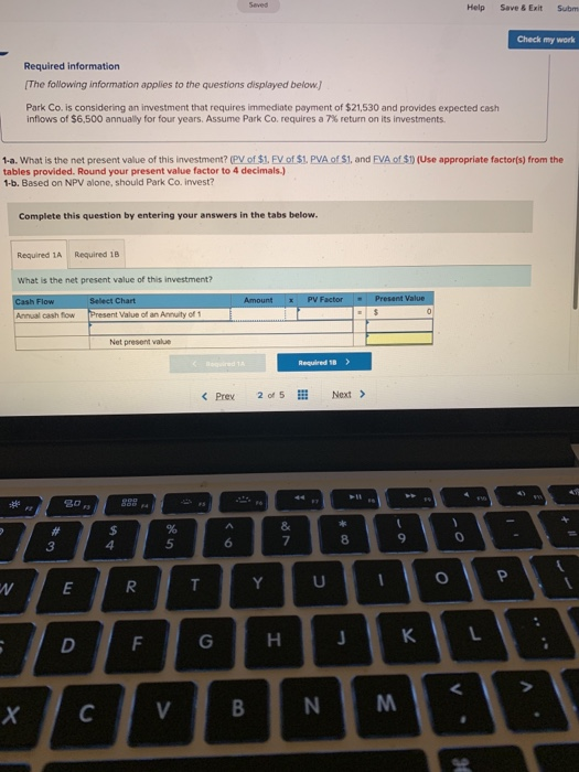 Solved Help Save & Exit Subm Check my work Required | Chegg.com