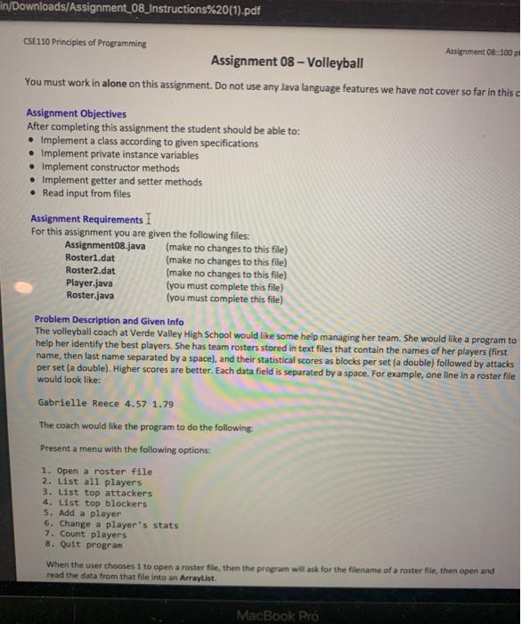 Solved in/Downloads/Assignment_08_Instructions%20(1).pdf CSE | Chegg.com