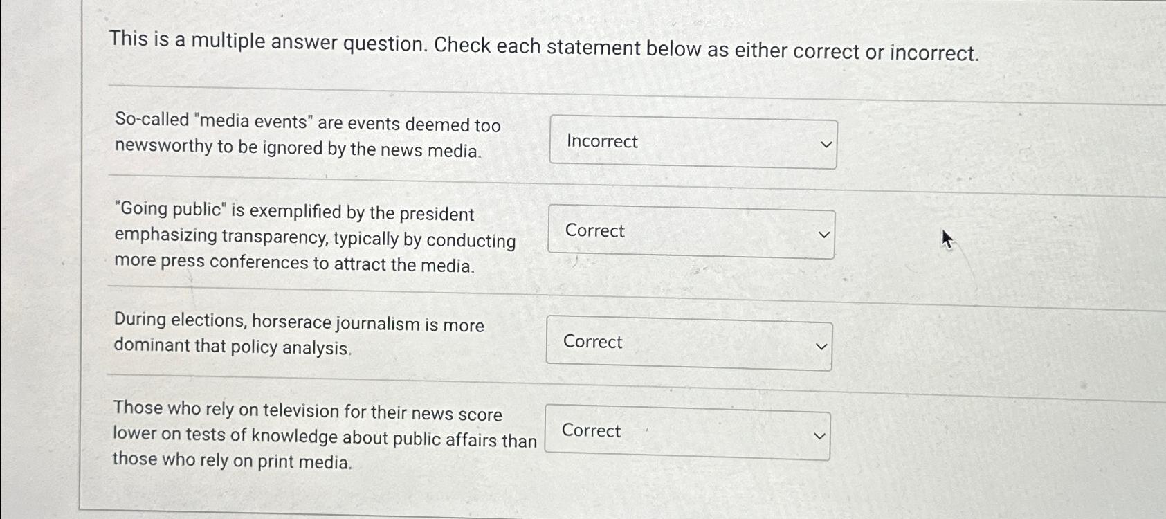 Solved This is a multiple answer question. Check each | Chegg.com