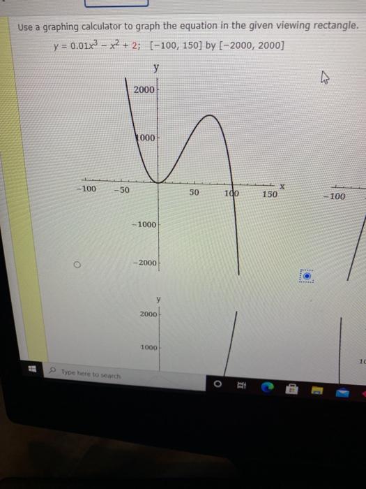 Solved Use a graphing calculator to graph the equation in | Chegg.com