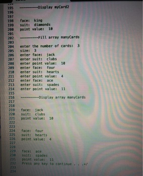 Solved Assignment purpose: user defined structure types | Chegg.com