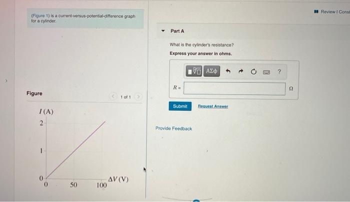 Solved Review Const (Figure 1) is a current versus potential | Chegg.com