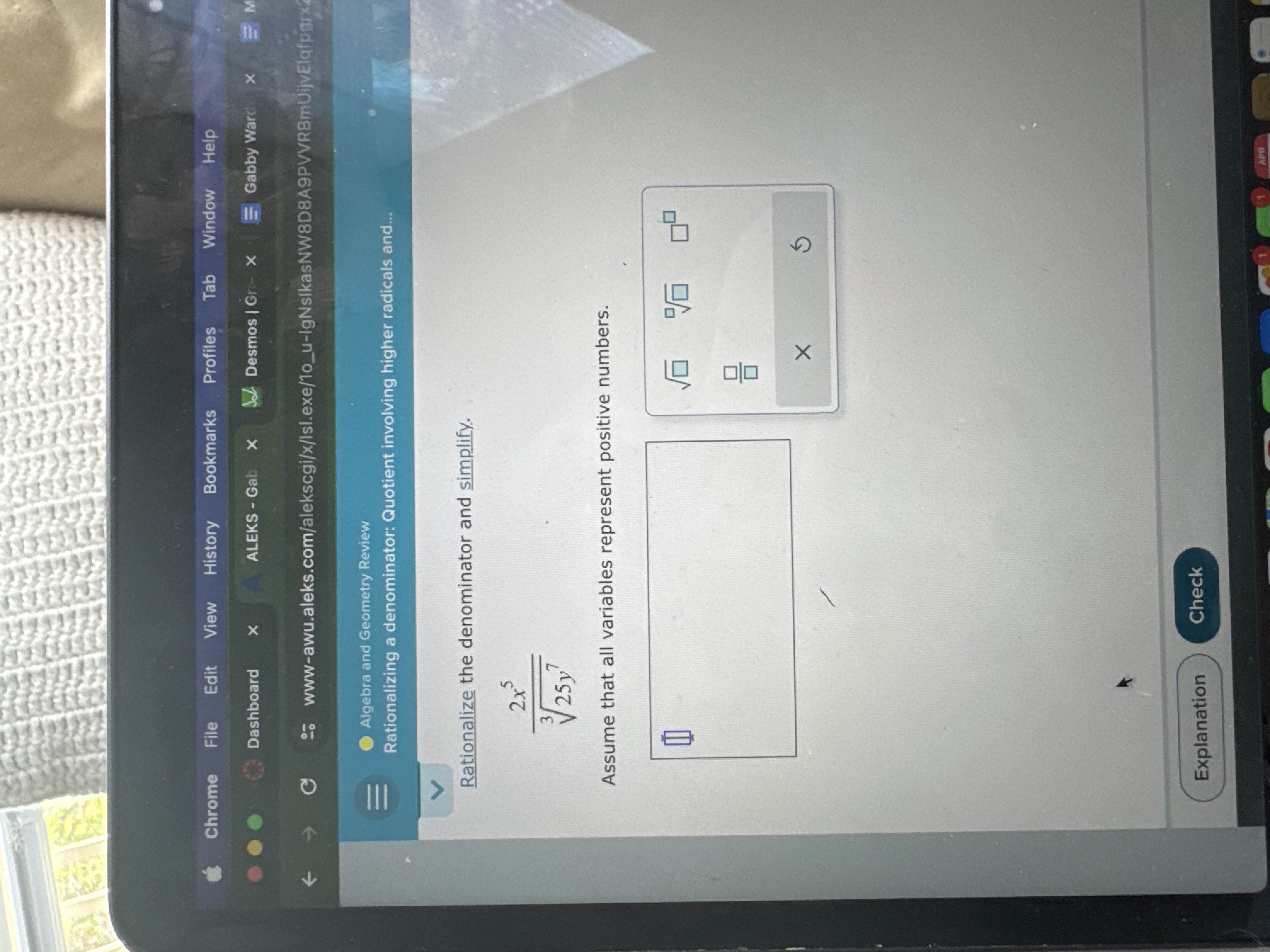 Solved Rationalize the denominator and | Chegg.com
