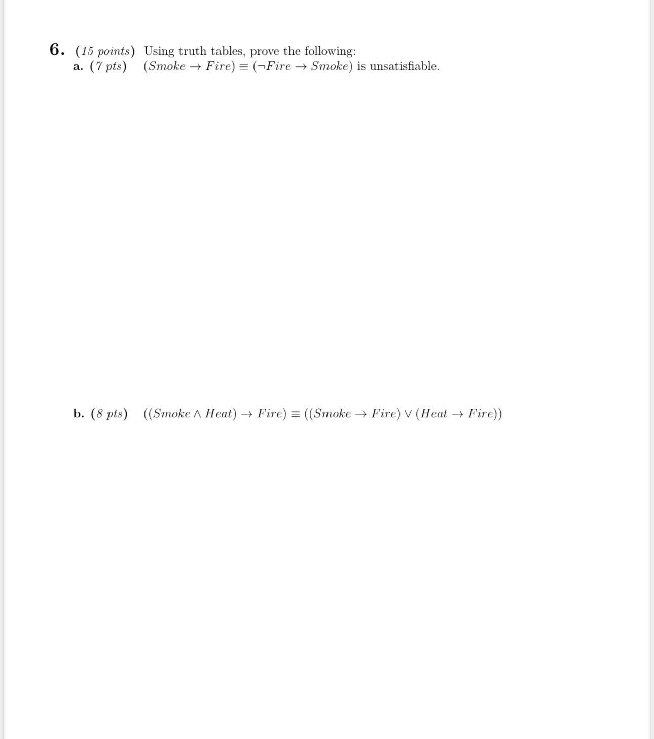Solved (15 points) Using truth tables, prove the | Chegg.com Solved (15 points) Using truth tables, prove the | Chegg.com