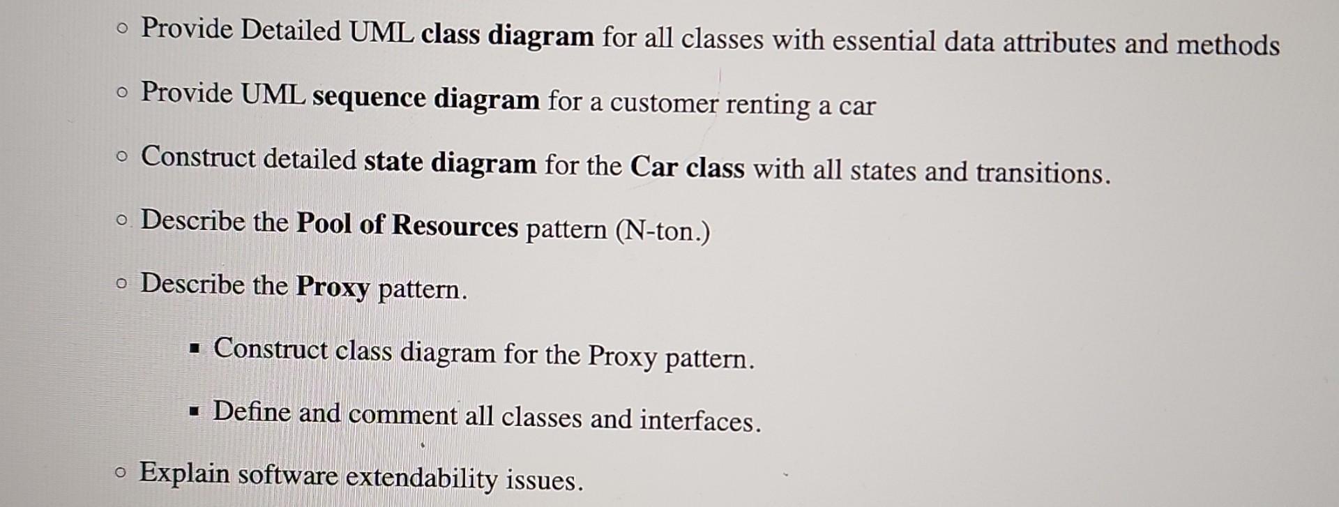 Solved - Provide Detailed UML class diagram for all classes | Chegg.com