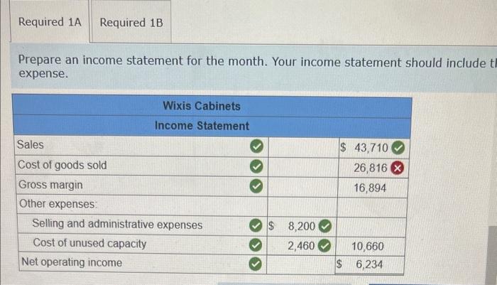 Solved Wixis Cabinets makes custom wooden cabinets for | Chegg.com