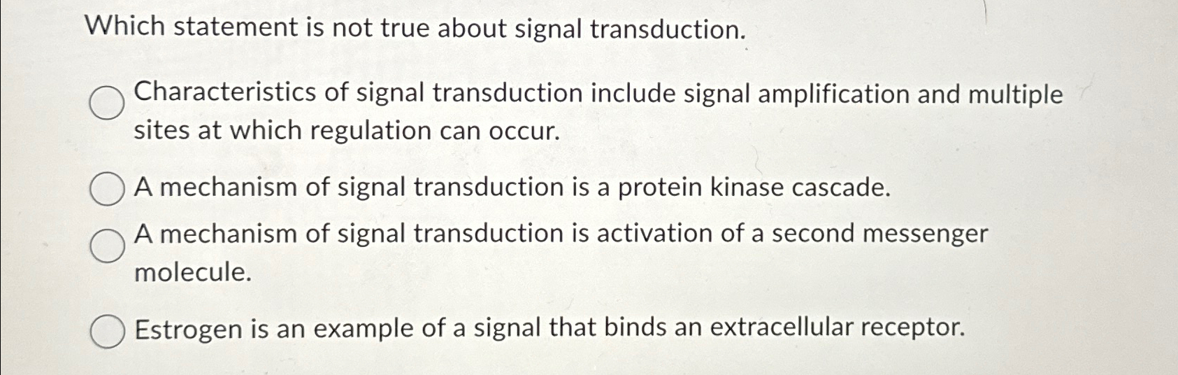Solved Which statement is not true about signal | Chegg.com