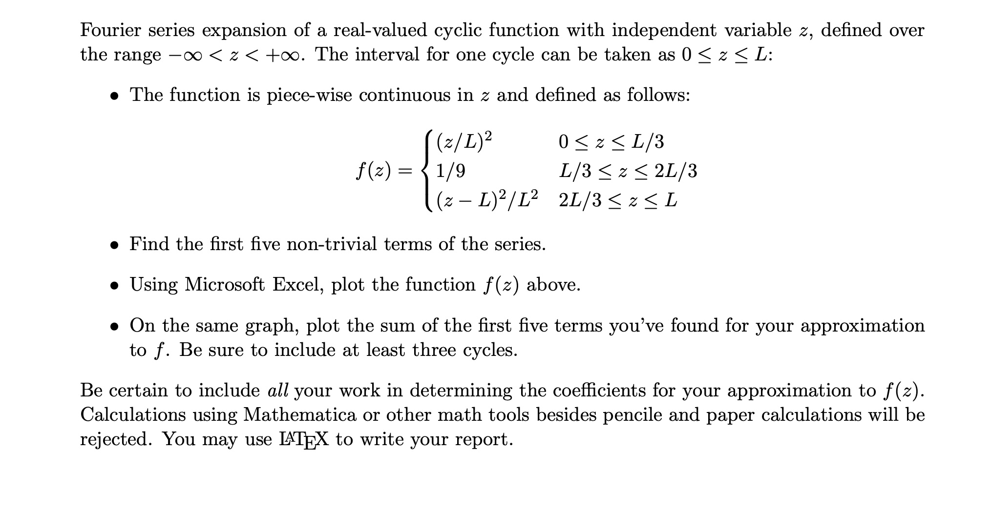 Solved Fourier series expansion of a real-valued cyclic | Chegg.com