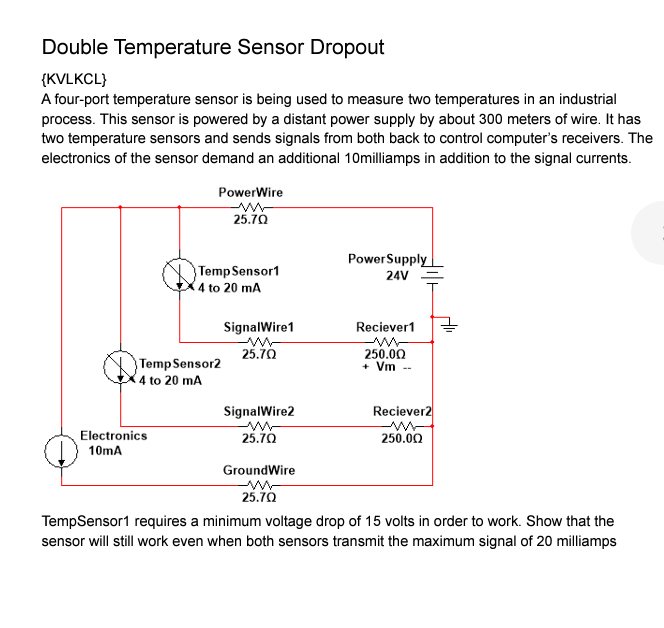 Solved Double Temperature Sensor Dropout {KVLKCL} A | Chegg.com