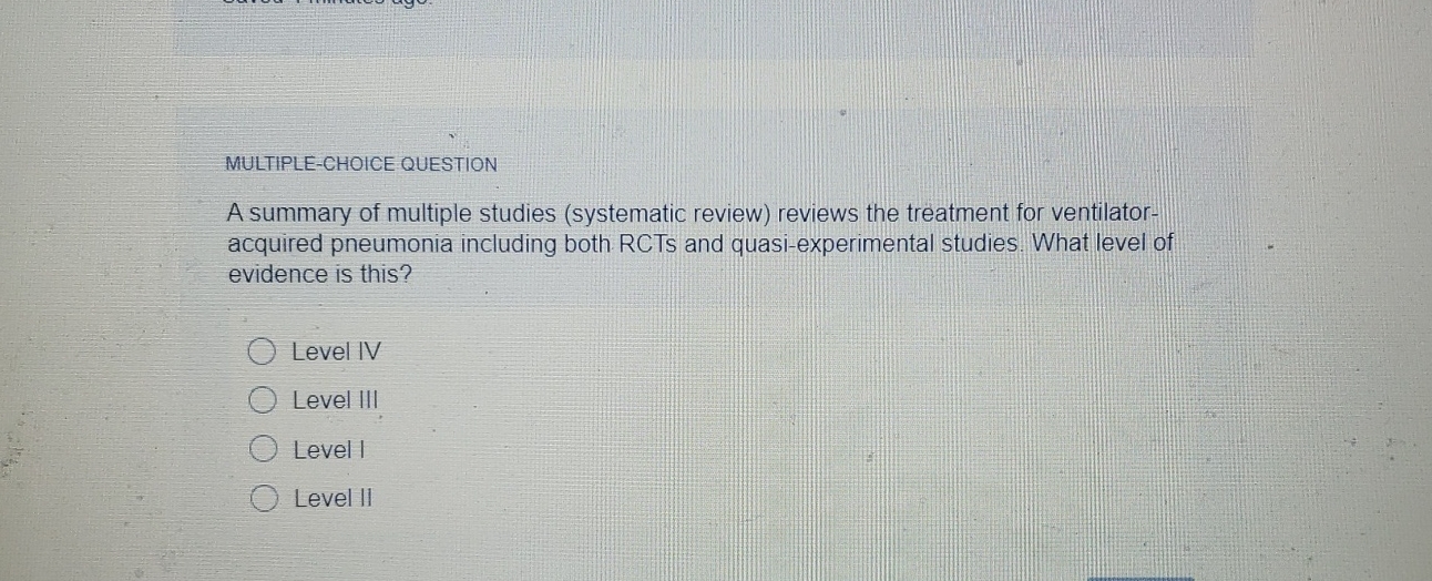 Solved MULTIPLE-CHOICE QUESTIONA summary of multiple studies | Chegg.com