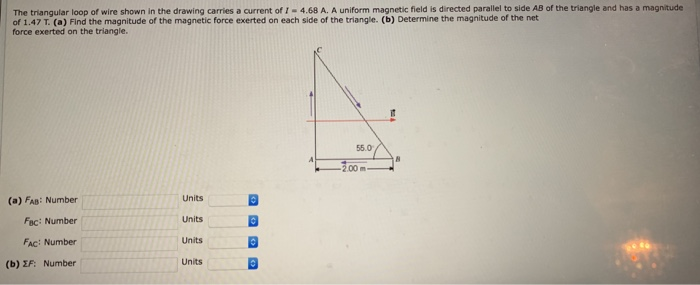 Solved The triangular loop of wire shown in the drawing | Chegg.com