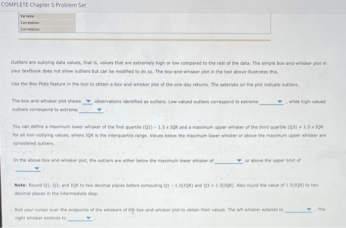 Solved COMPLETE Chapter 5 Problem Set The return on a stock | Chegg.com