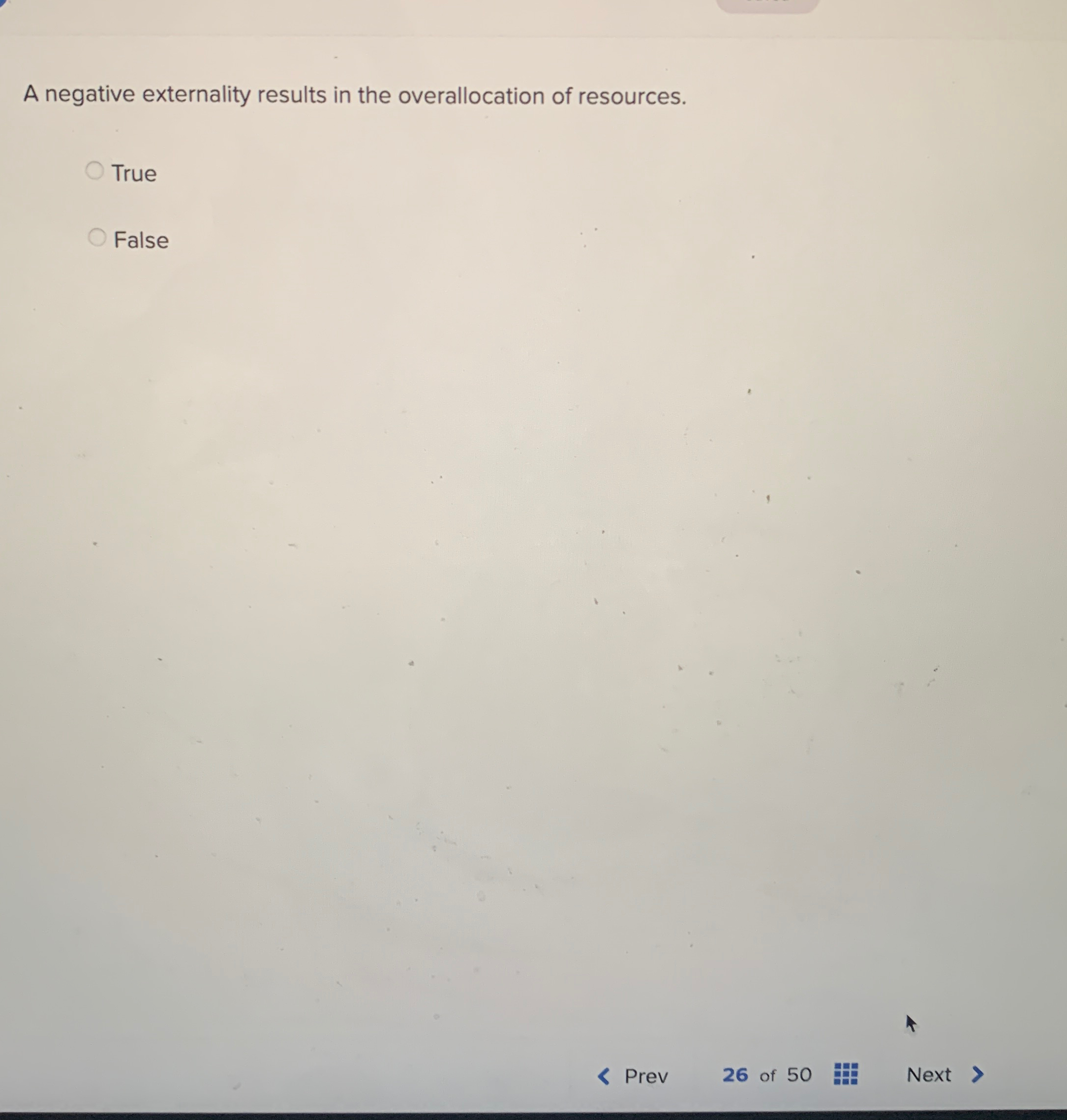 Solved A negative externality results in the overallocation | Chegg.com