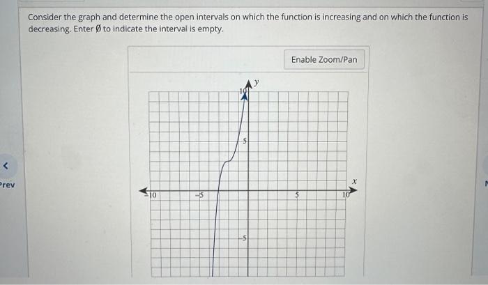 Solved Consider the graph and determine the open intervals | Chegg.com