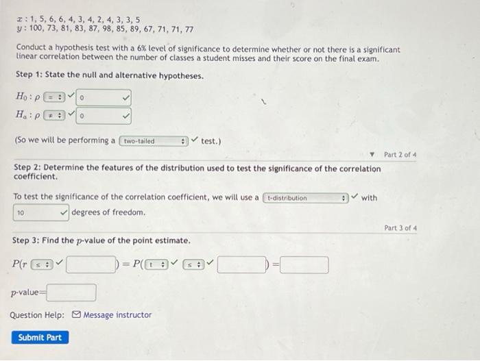 Solved Can we infer a students score on their final exam | Chegg.com
