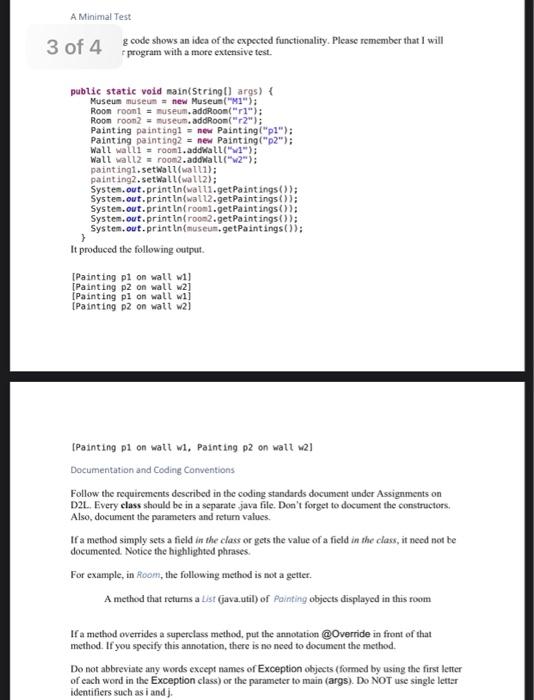 Solved The Problem A museum has a number of rooms, each of | Chegg.com