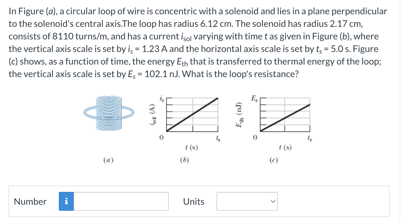 Solved In Figure (a), ﻿a circular loop of wire is concentric | Chegg.com
