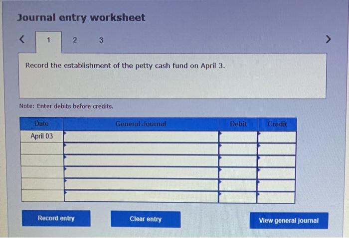 Solved Exercise 4-13A Record transactions for employee | Chegg.com