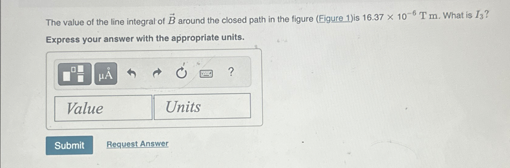 The value of the line integral of vec(B) ﻿around the | Chegg.com