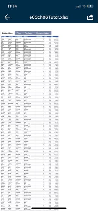 Solved h. Use the SUBTOTAL function to complete the | Chegg.com