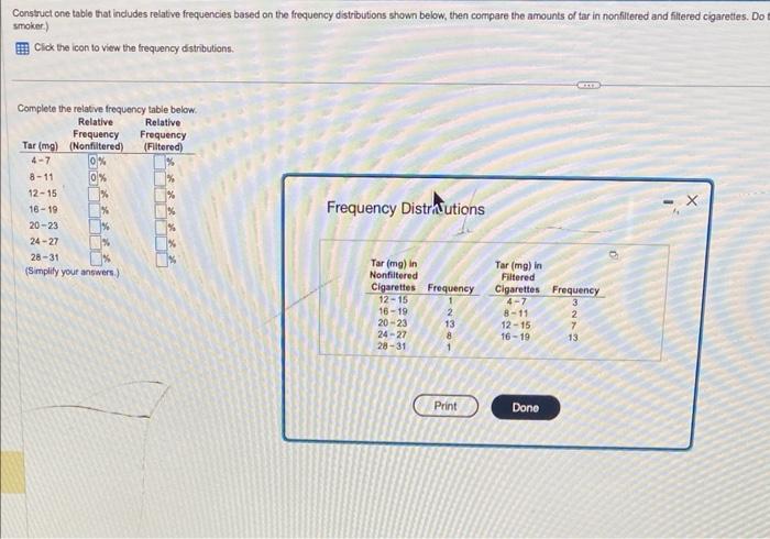 Solved Construct one table that includes relative | Chegg.com