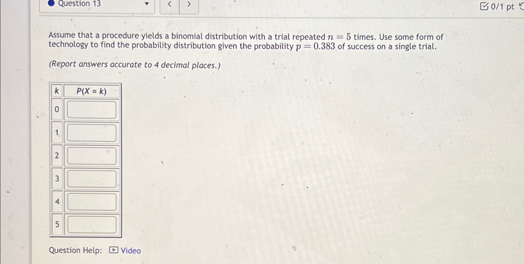 Solved Question 1301 ﻿ptAssume that a procedure yields a | Chegg.com