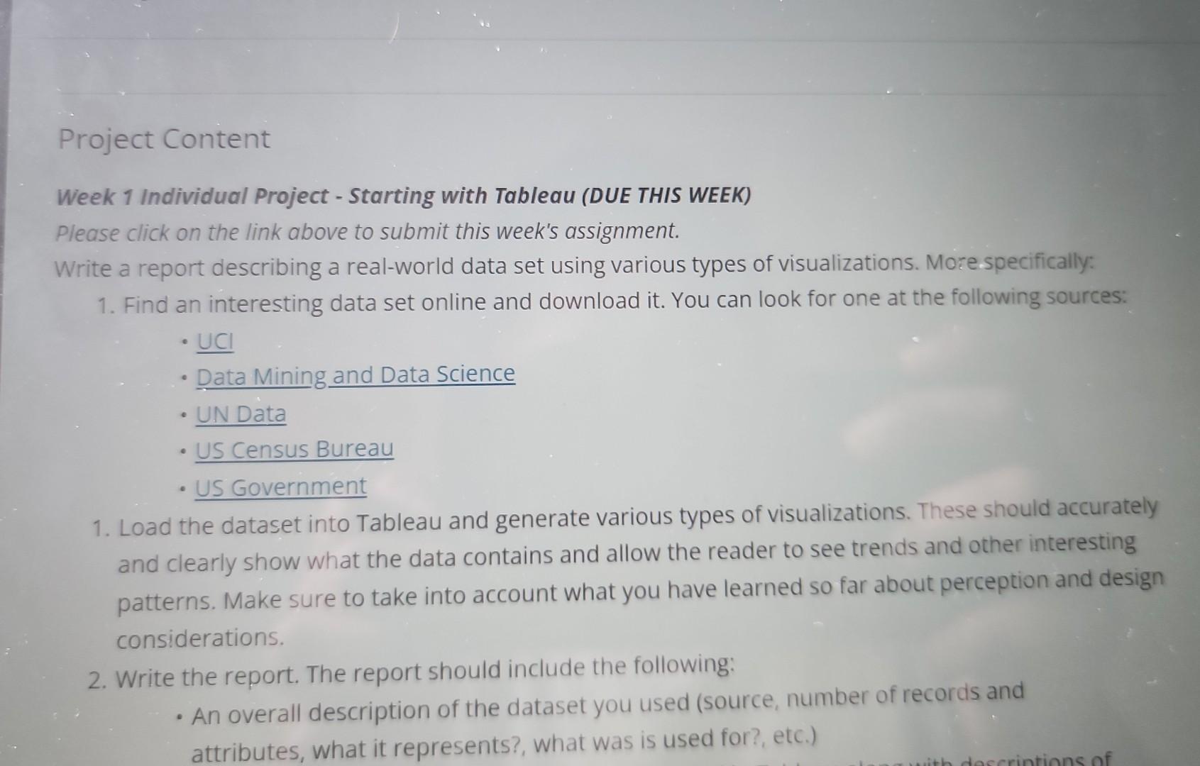 Solved 1. Load the dataset into Tableau and generate various | Chegg.com