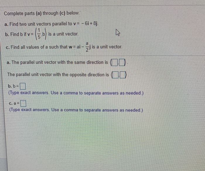 Solved Complete parts (a) through (c) below. a. Find two | Chegg.com