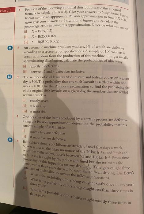 Solved 1 For each of the following binomial distributions, | Chegg.com