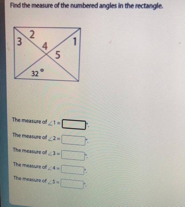 Solved Find the measure of the numbered angles in the | Chegg.com