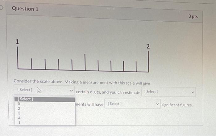 Solved Consider the scale above. Making a measurement with | Chegg.com