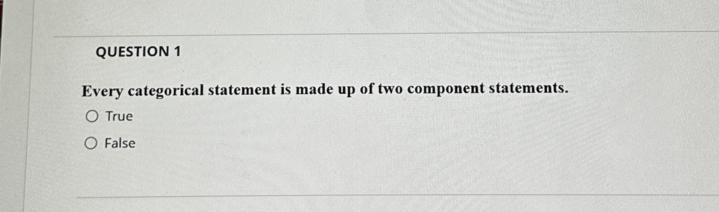 Solved QUESTION 1Every categorical statement is made up of | Chegg.com