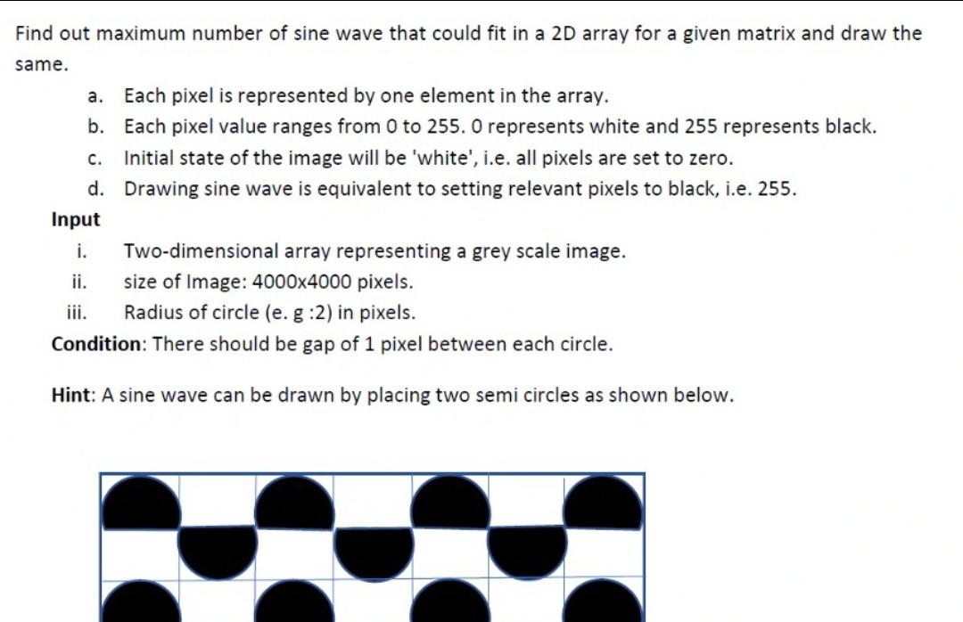a. C. Find out maximum number of sine wave that could | Chegg.com