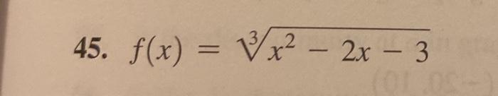 Solved 41-48. Functions with roots Determine the interval(s) | Chegg.com