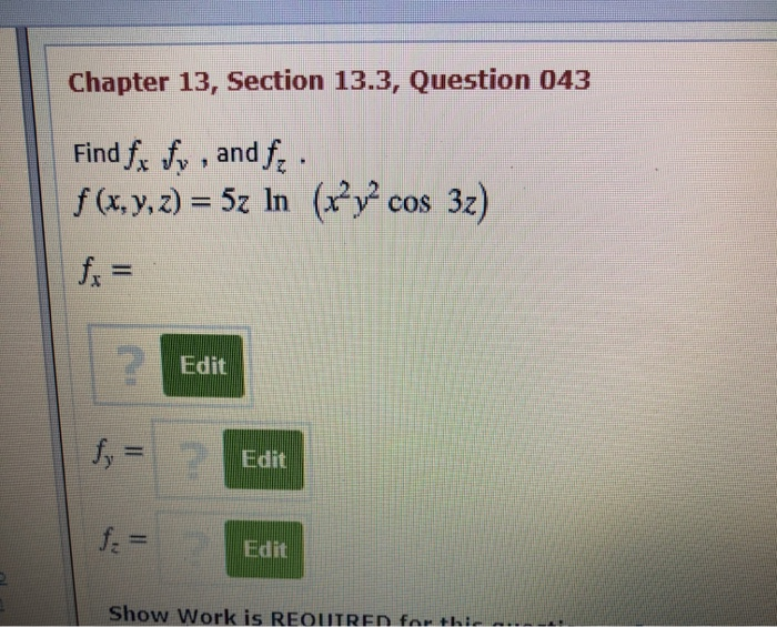 Solved Chapter 13, Section 13.1, Question 018 Let f (x, y, | Chegg.com Solved Chapter 13, Section 13.1, Question 018 Let f (x, y, | Chegg.com