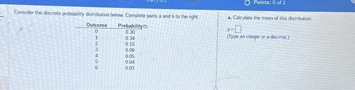 Solved P Consider the discrete probability distribution | Chegg.com
