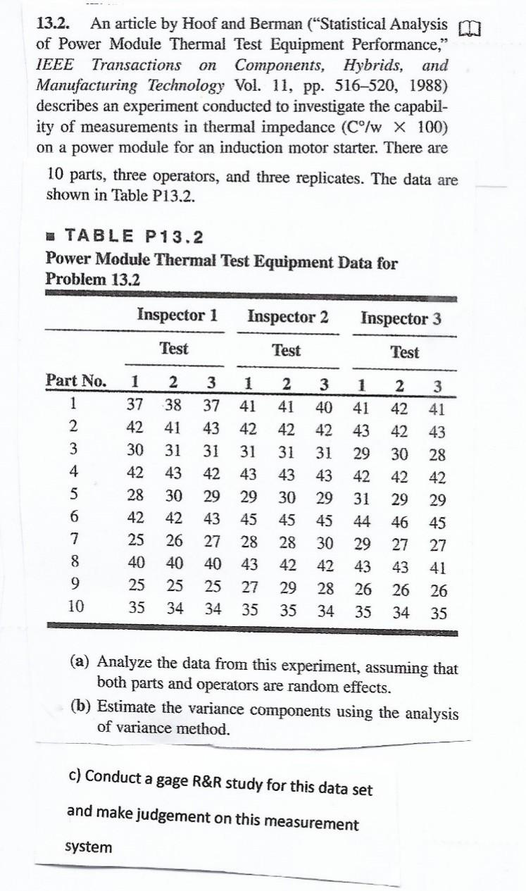 Solved solve using minitab software,please show steps how to | Chegg.com
