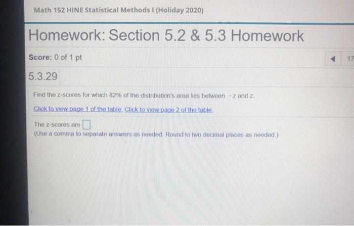 Solved Math 152 HINE Statistical Methods I (Holiday 2020) | Chegg.com