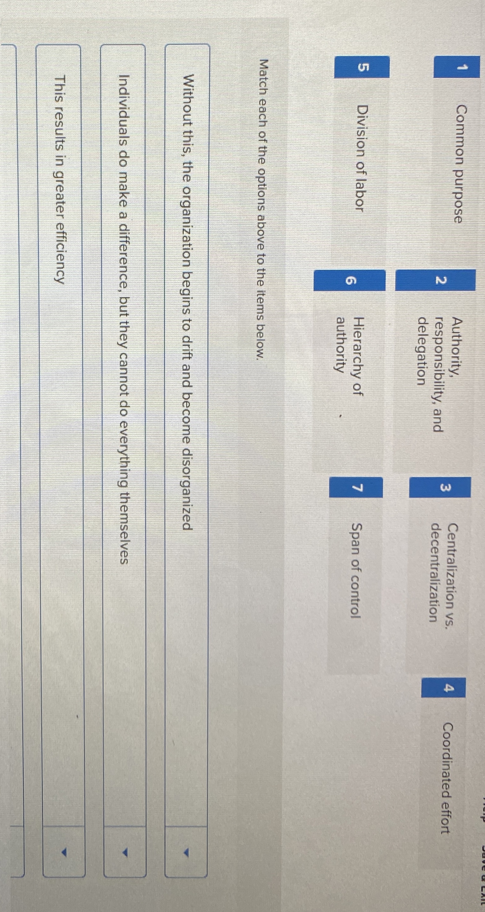 Solved 2Authority, responsibility, and3Centralization vs. | Chegg.com