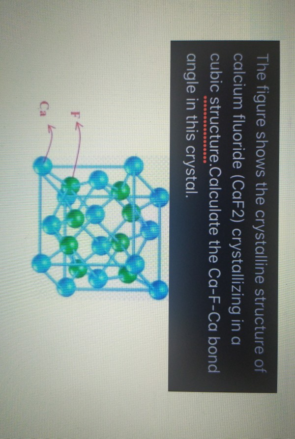 Solved The figure shows the crystalline structure of calcium | Chegg.com