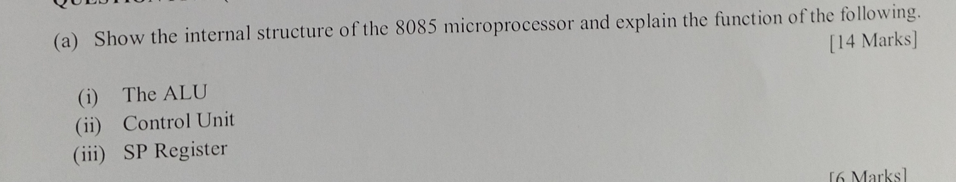 Solved (a) ﻿Show the internal structure of the 8085 | Chegg.com