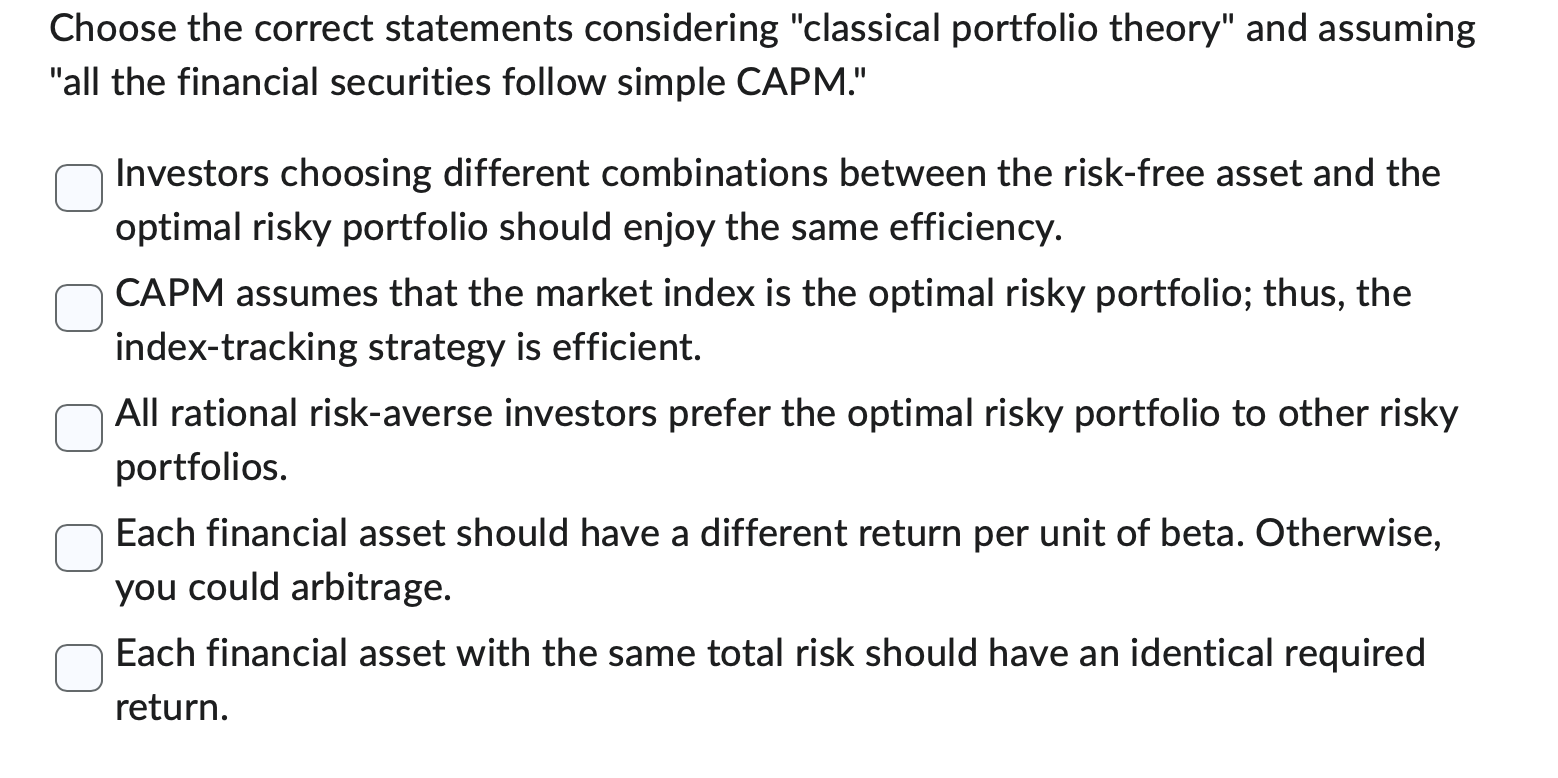 Solved Choose the correct statements considering "classical | Chegg.com