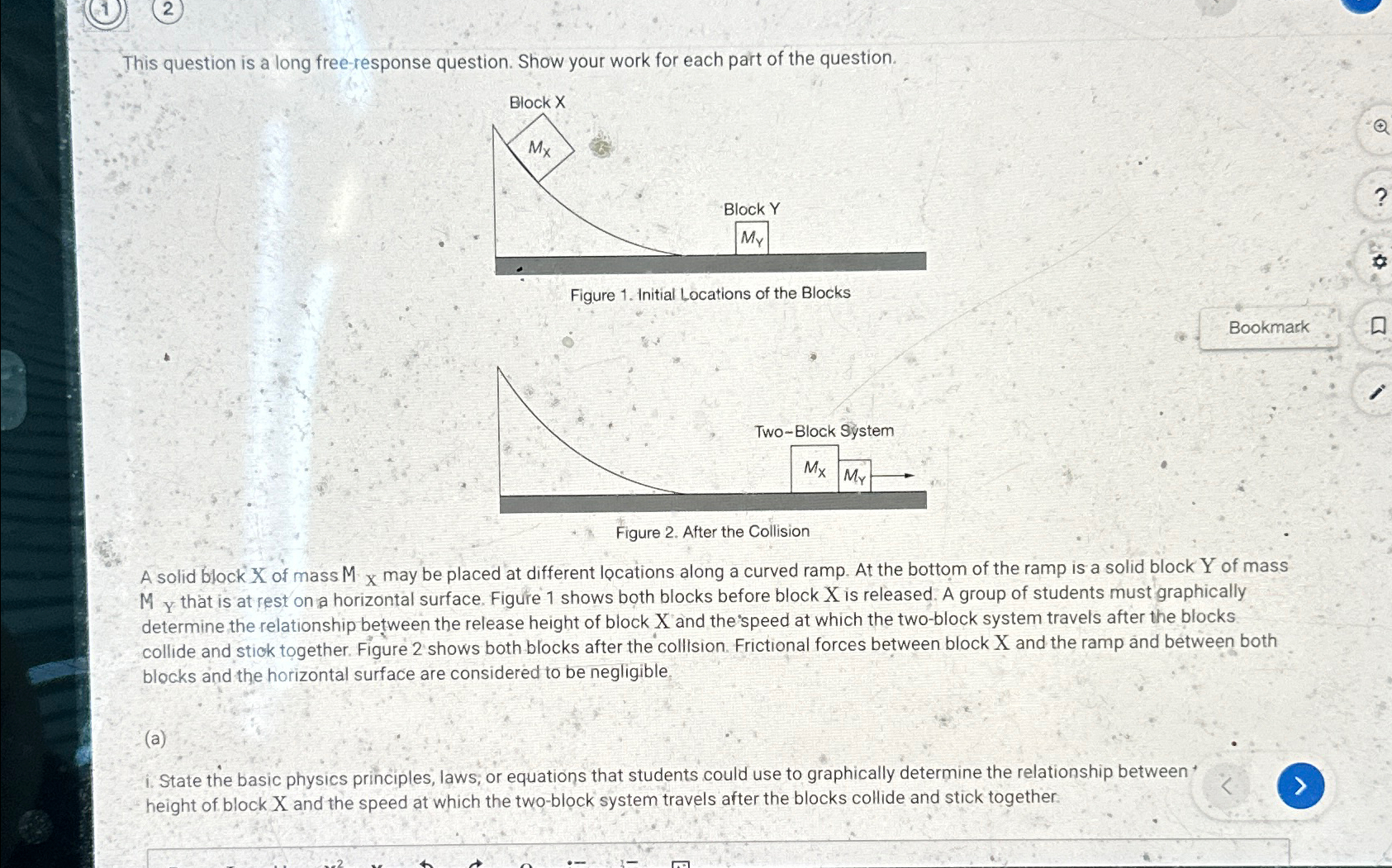 Solved (1) ﻿This question is a long free-response question. | Chegg.com