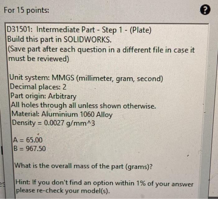 Solved Question 7 of 14 For 15 points: D31502: Intermediate | Chegg.com