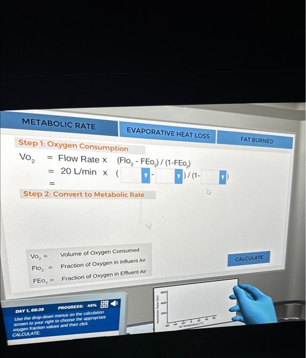 Solved Step 2: Convert to Metabolic Rate VO2= Volume of | Chegg.com